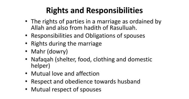 The Rights And Responsibilities Of Spouses In Islam -2025 » Revert Deen ...